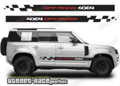 Land Rover Defender 110 052 - 4X4 off road racing stripes - Street Race ...