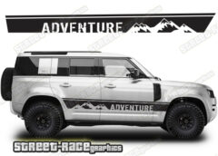 Land Rover Defender 110 062 - mountain adventure racing stripes ...