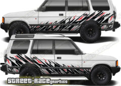 Land Rover Discovery 1-2 055 - racing stripes - Street Race Graphics