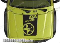 Suzuki Jimny bonnet / hood graphics 011 - USMC - Street Race Graphics