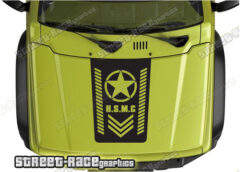 Suzuki Jimny bonnet / hood graphics 022 - Street Race Graphics