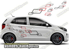 Kia Picanto stickers 033 - Street Race Graphics