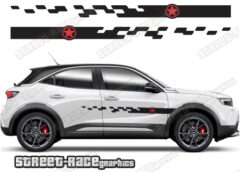 Vauxhall Mokka 055 - racing stripes - Street Race Graphics