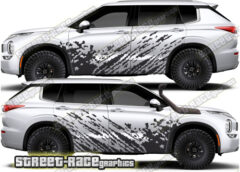 Mitsubishi Outlander 056 - racing stripes - Street Race Graphics