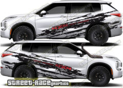Mitsubishi Outlander 007 - ripped graphics - Street Race Graphics