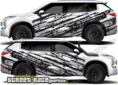 Mitsubishi Outlander 008 - ripped graphics - Street Race Graphics