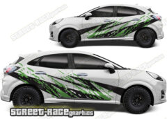 Ford Puma 063 - mountain adventure racing stripes - Street Race Graphics