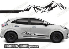 Ford Puma 063 - mountain adventure racing stripes - Street Race Graphics