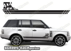 Range Rover 3-4 060 - 4x4 racing stripes - Street Race Graphics