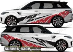 Range Rover 5 055 - racing stripes - Street Race Graphics