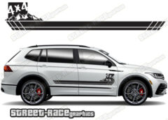 Volkswagen Tiguan 060 - 4x4 racing stripes - Street Race Graphics