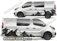 Renault Trafic graphics 037 - Mountains - Street Race Graphics