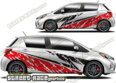 Toyota Yaris large graphics 021 - Street Race Graphics