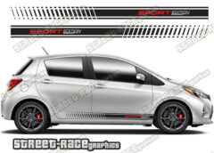 Toyota Yaris racing stripes 051 - Street Race Graphics