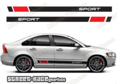 Volvo S40 racing stripes 025 - Street Race Graphics