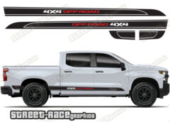 Chevrolet Silverado racing stripes 016 - Street Race Graphics