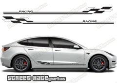 Tesla Model 3 racing stripes 004 - Street Race Graphics