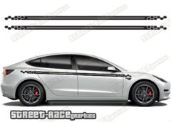 Tesla Model 3 racing stripes 013 - Street Race Graphics