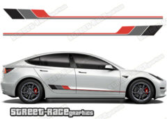 Tesla Model 3 racing stripes 030 - Street Race Graphics