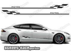 Tesla Model S racing stripes 004 - Street Race Graphics
