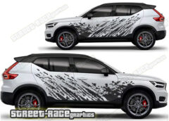 Volvo XC40 002 - mud splatter graphics - Street Race Graphics