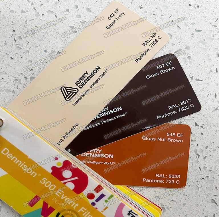 Vinyl colour swatches - FREE SAMPLES - Street Race Graphics
